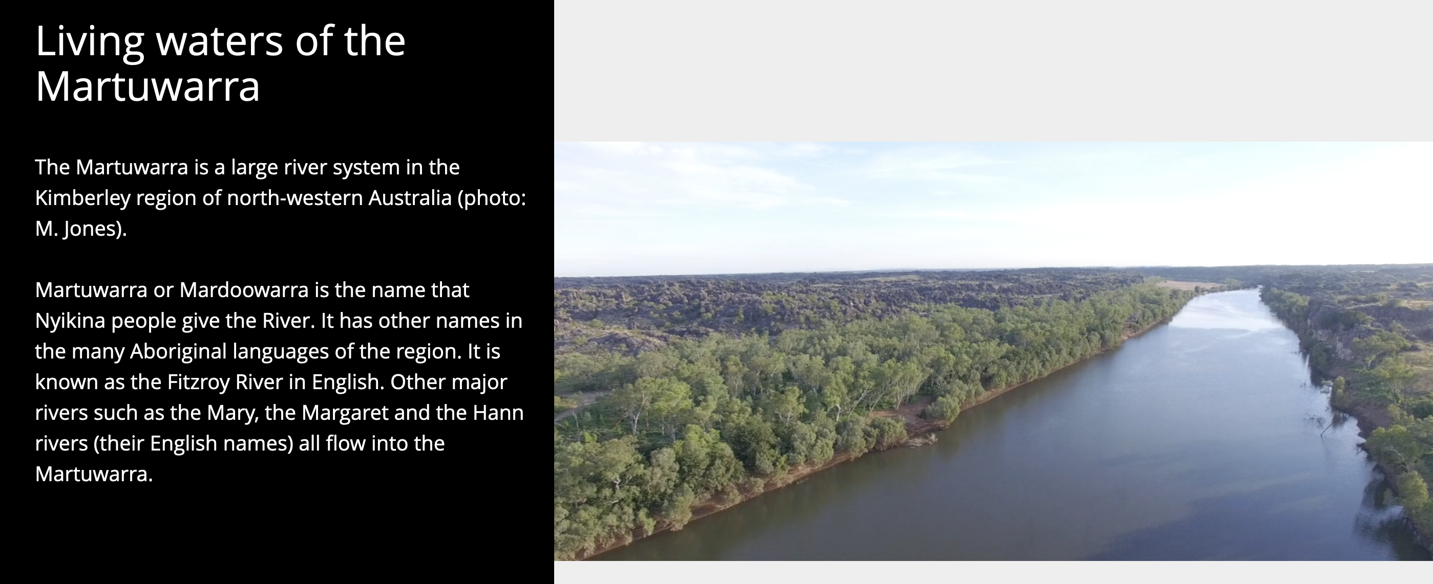 Living waters of the Martuwarra/Fitzroy River (Story Map) - NESP ...