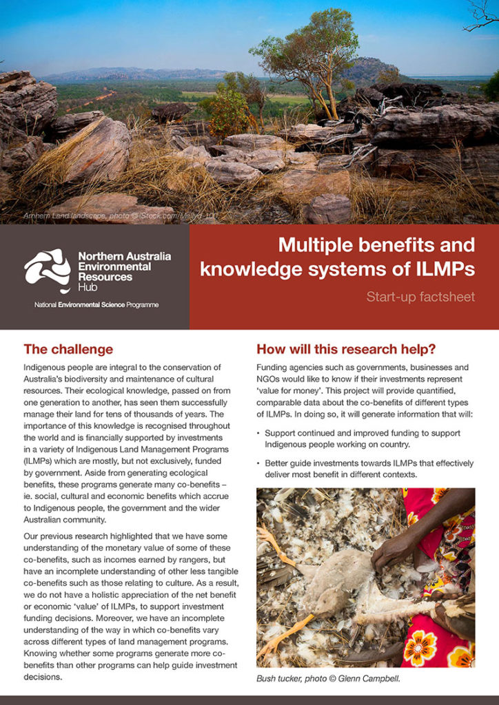 Multiple benefits of Indigenous land and sea management programs