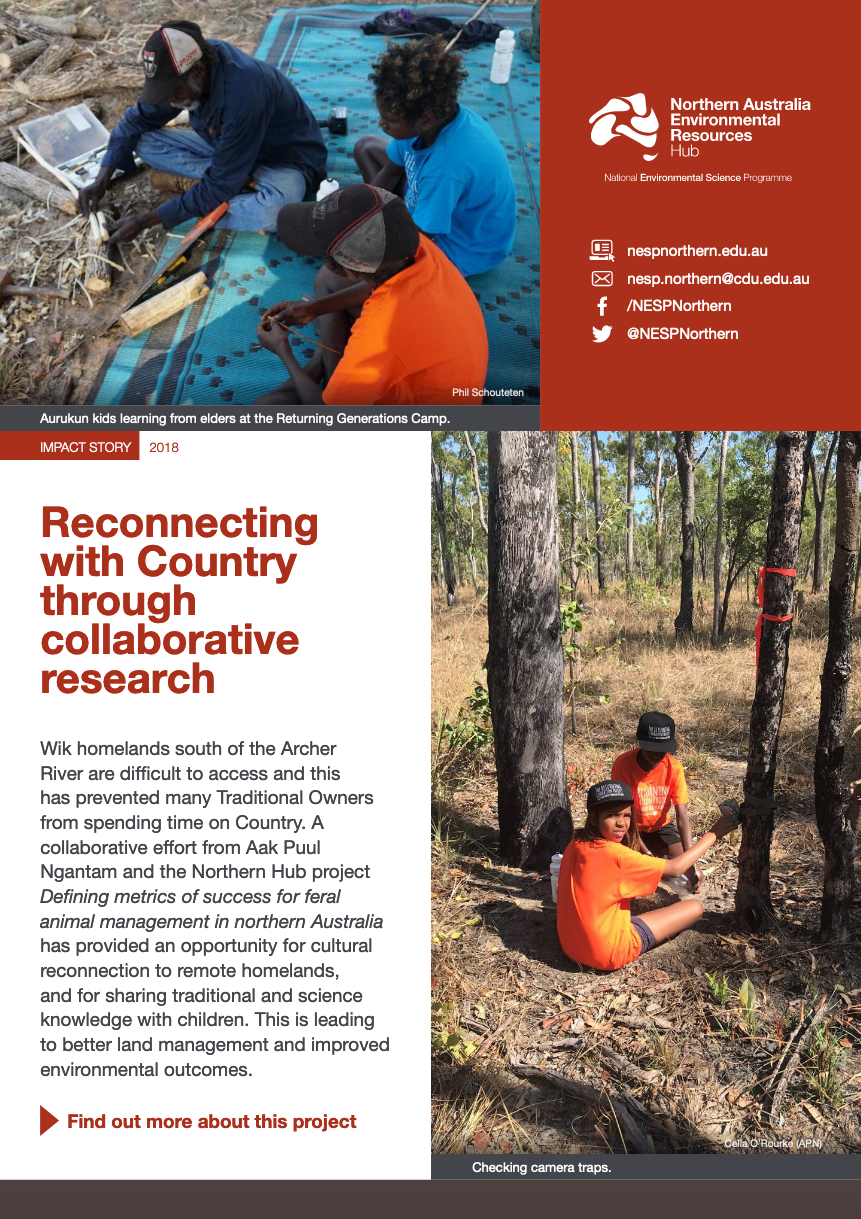 Reconnecting with Country through collaborative research (impact story ...