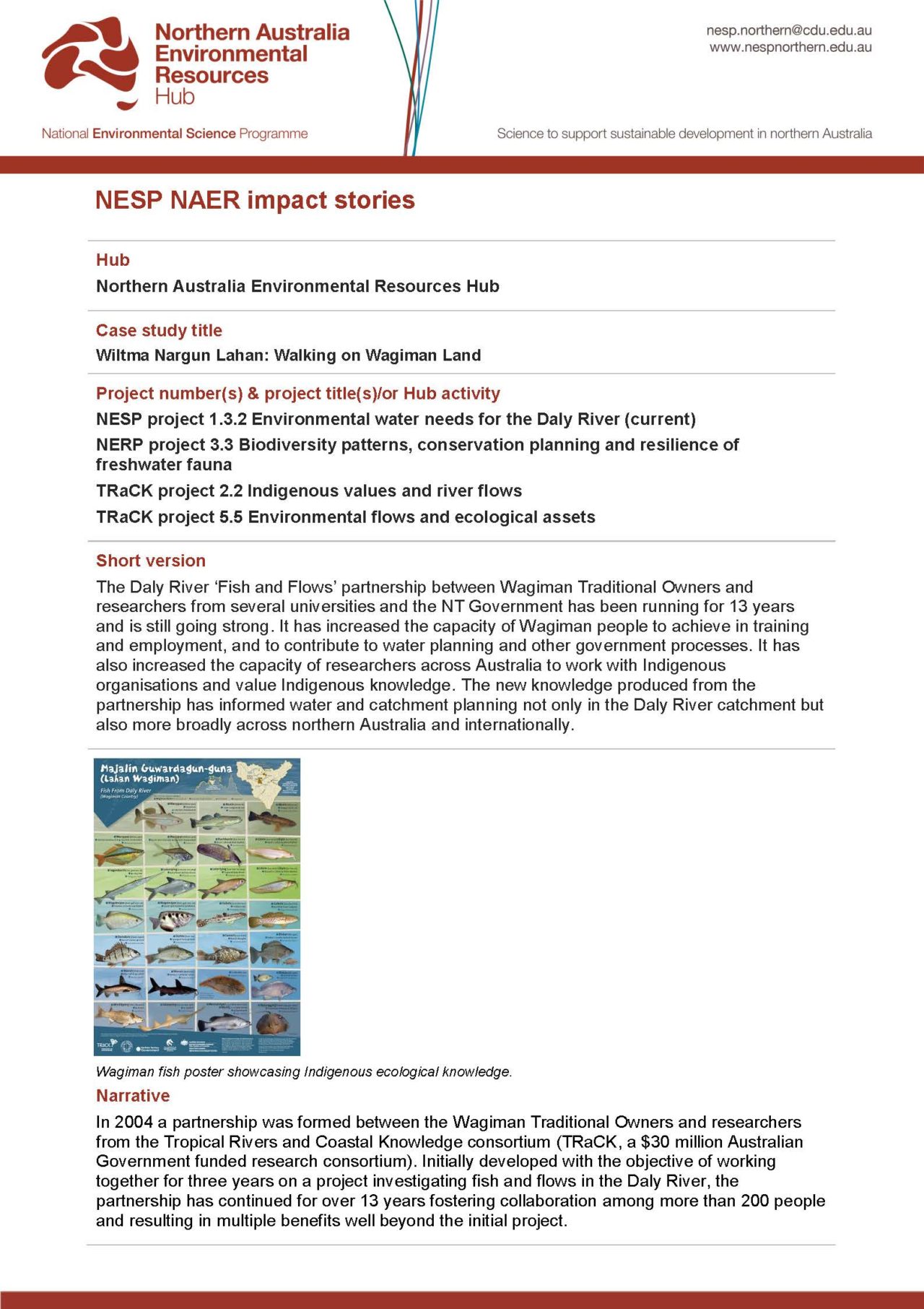 Indigenous values and river flows - NESP Resilient Landscapes Hub